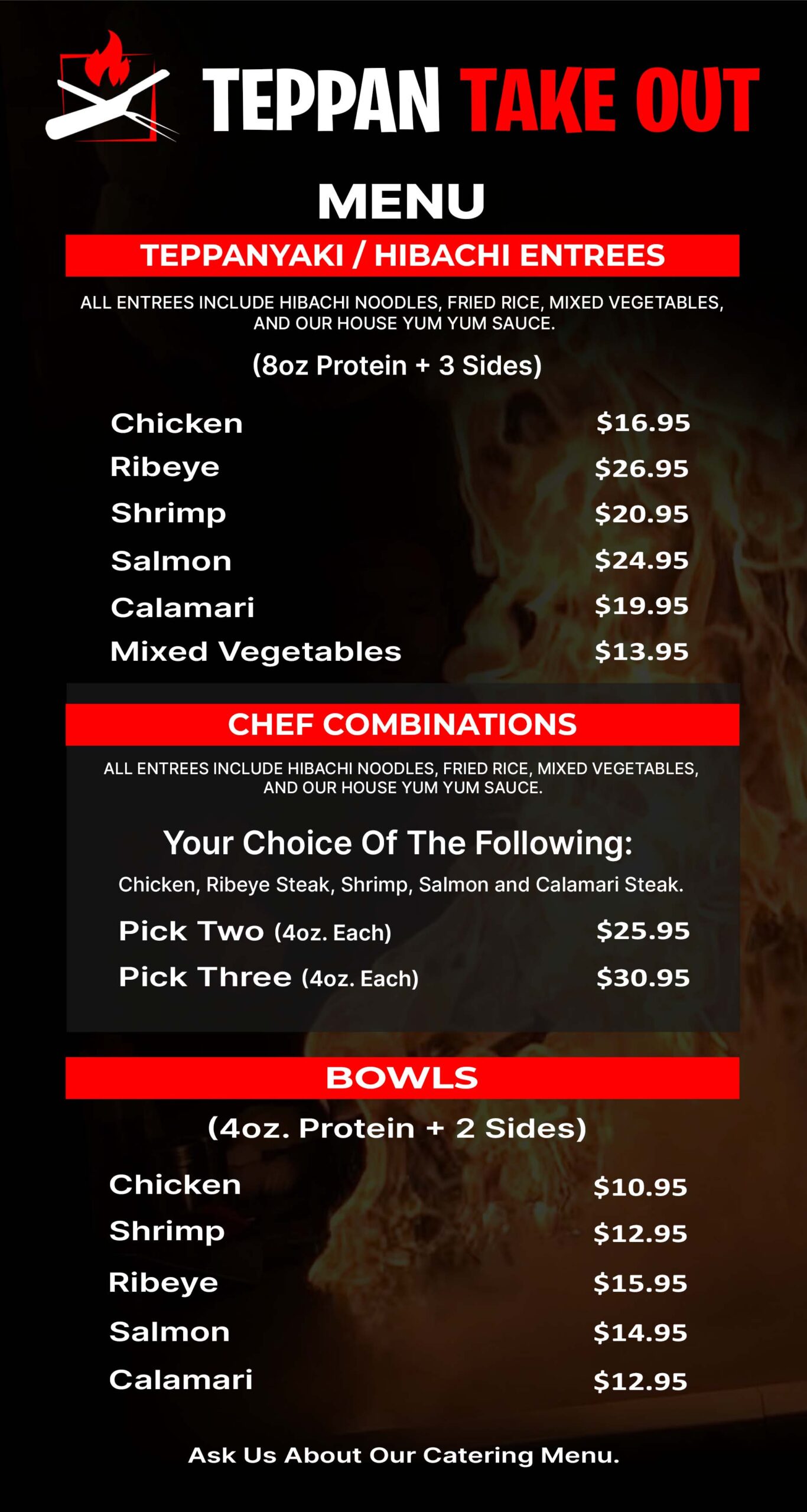Menu – Teppan Take Out